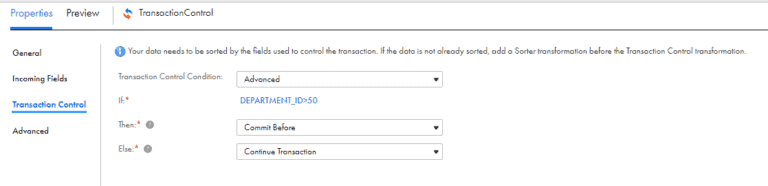 Transaction Control Transformation in Informatica Cloud (IICS) - ThinkETL