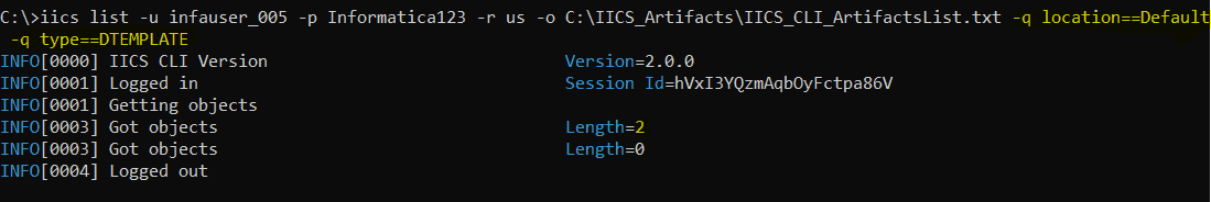Export And Import Tasks In Iics From Command Line Using Asset Management