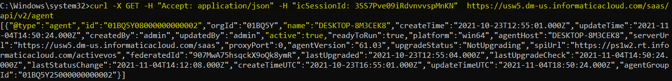 How To Access Informatica Cloud Iics Rest Api From Command Line Using Curl Thinketl