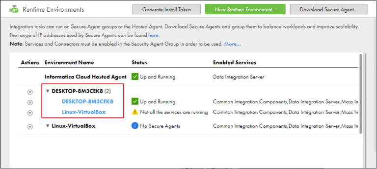 Secure Agent Groups in Informatica Cloud (IICS) - ThinkETL