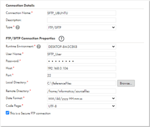 FTP/SFTP connection: Read files from remote server in Informatica Cloud ...