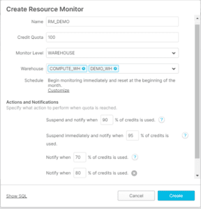 Snowflake Resource Monitors - ThinkETL