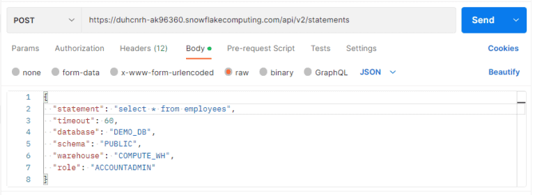 Introduction To Snowflake Sql Rest Api Using Postman Thinketl