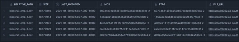 Snowflake Directory Tables Query And Manage Staged Files Thinketl